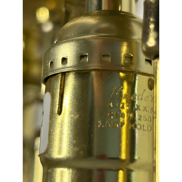 Set of 6 Vintage Mid-Century 1960s Keeder Brass Table Lamps | Chairish