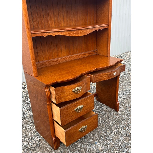 Stanley Furniture Victorian Manor Pedestal Desk With Hutch | Chairish