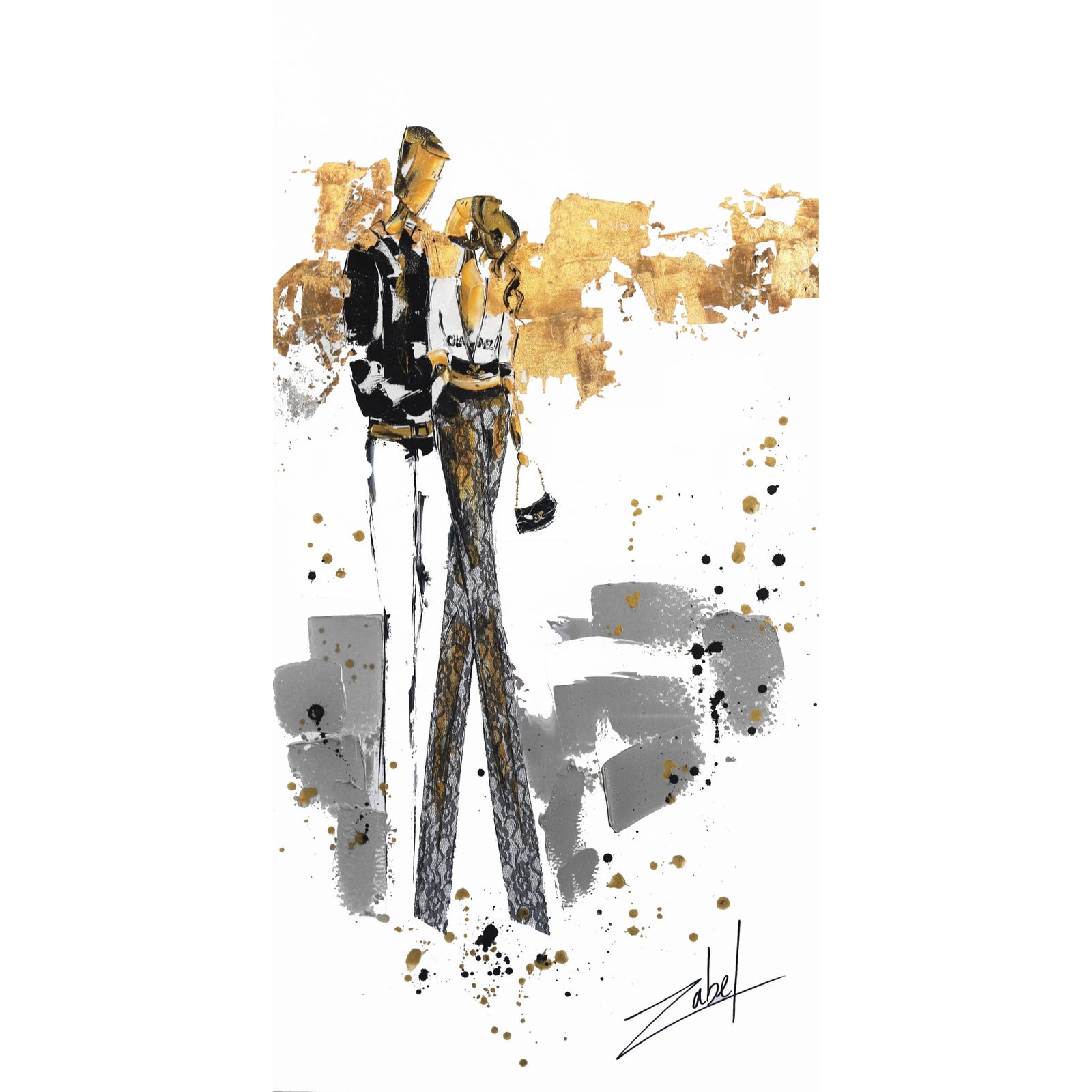 "Fashion and Chanel" Original Artwork by Zabel | Chairish