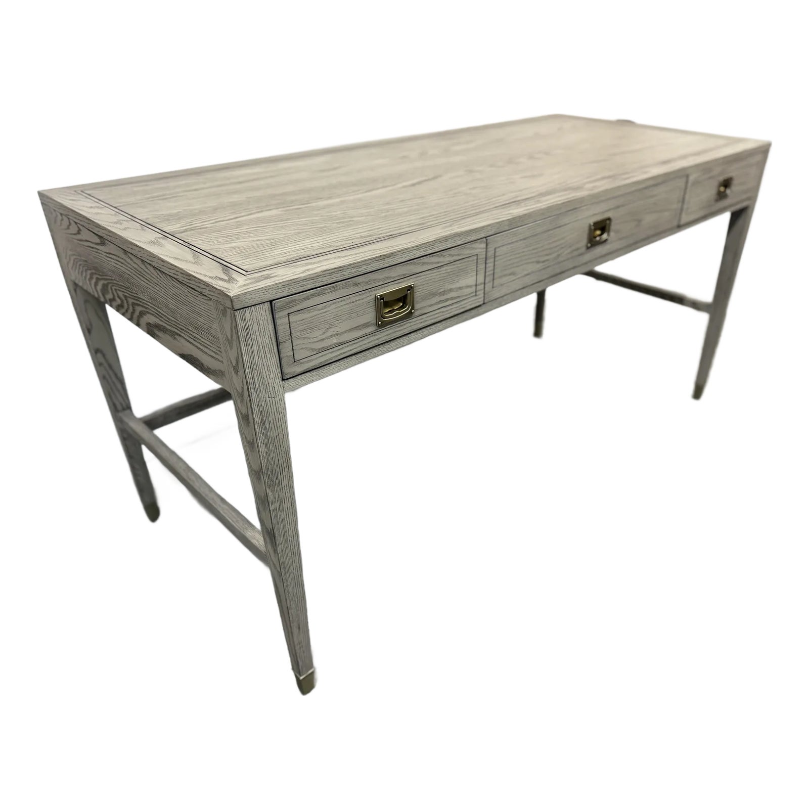 Ethan Allen Callum Campaign Writing Desk | Chairish
