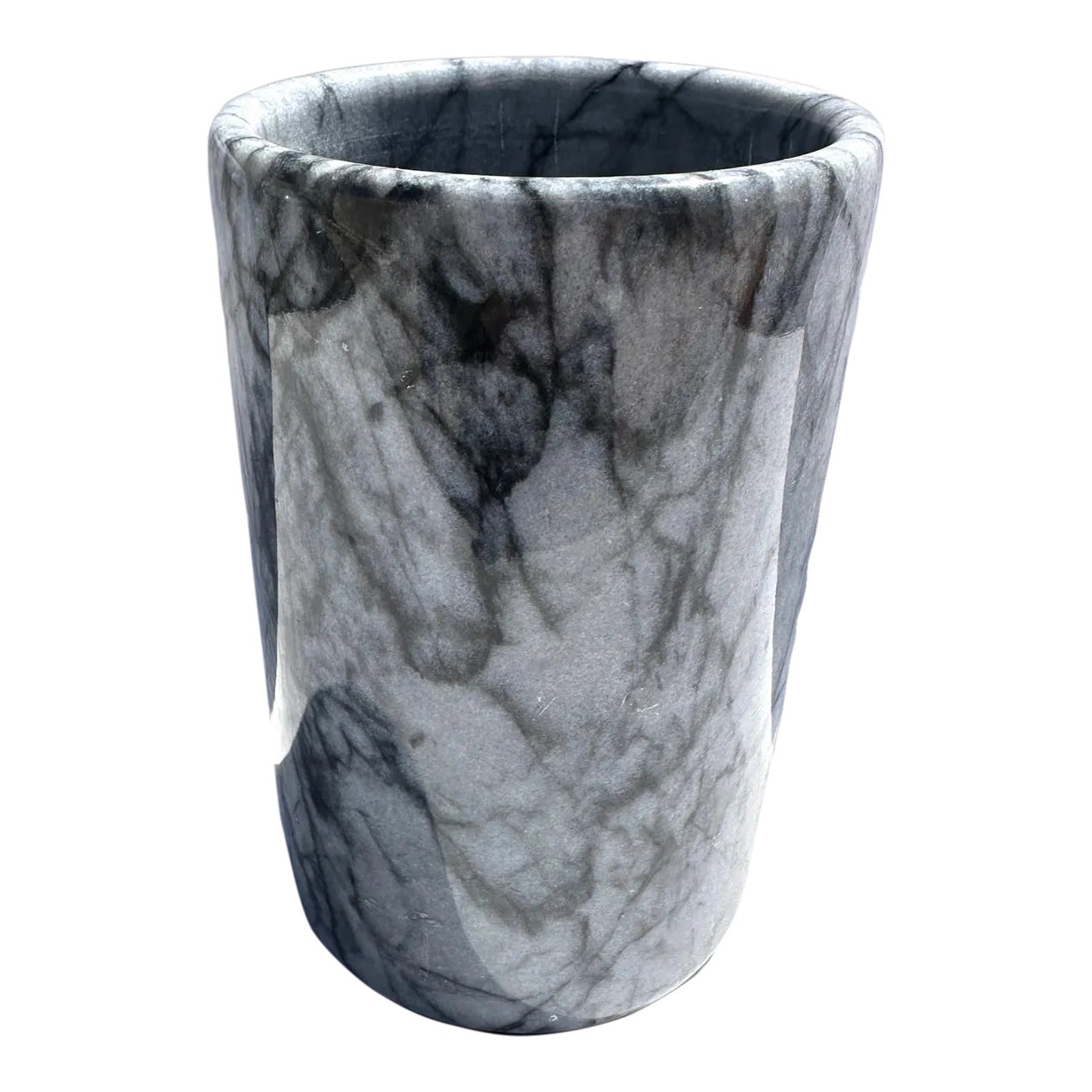 Crate & Barrel Marble Utensil Holder | Chairish