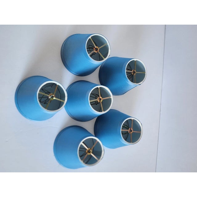 Royal Design Blue Chandelier Lamp Shades | Chairish