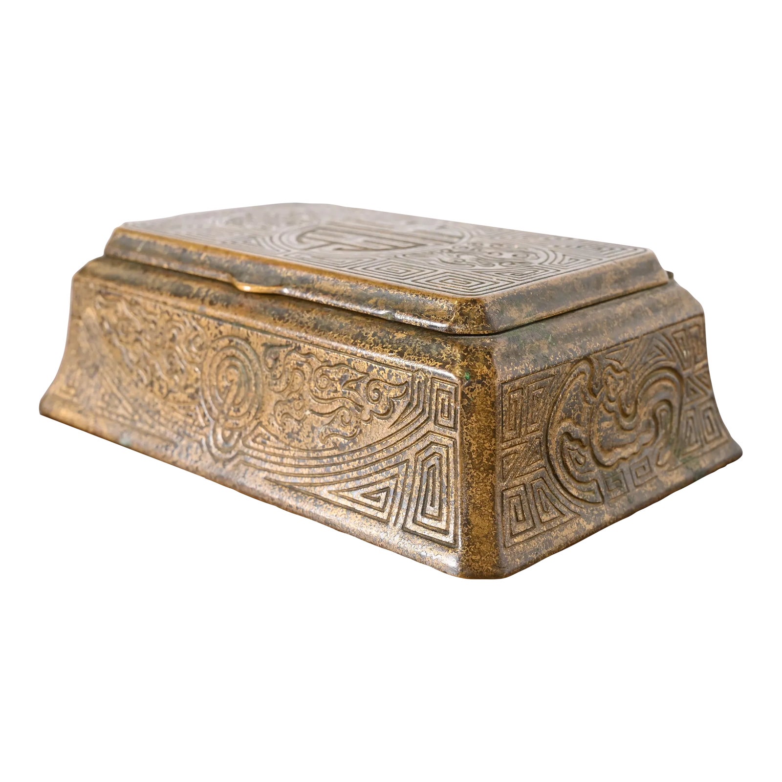 Tiffany Studios New York Chinese Pattern Bronze Doré Box, Circa 1910 ...