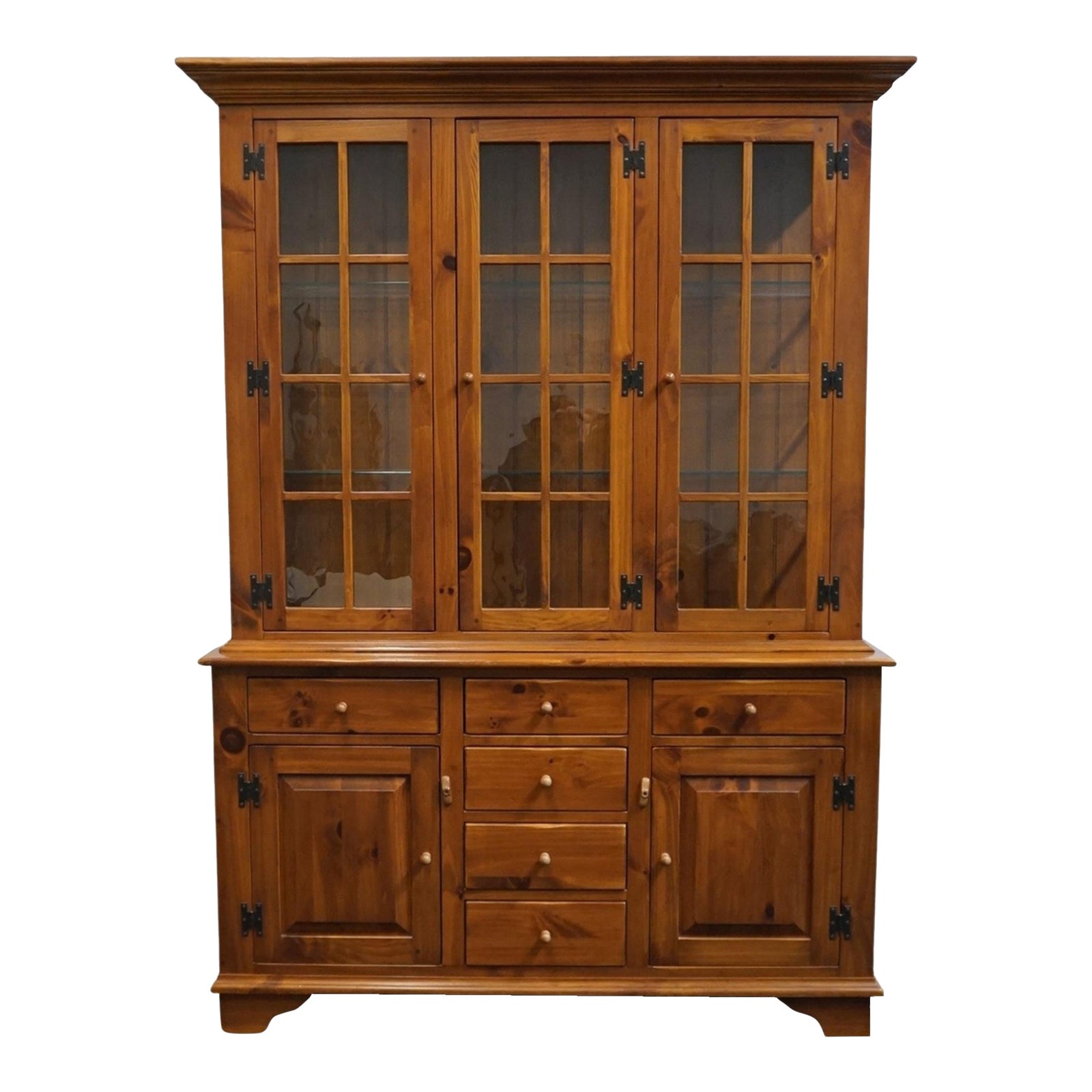 Ethan Allen Country Craftsman Solid Knotty Pine Early American Country ...