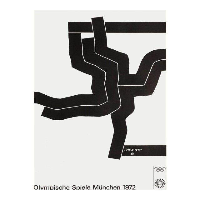 1972 Munich Olympic Games Eduardo Chillida Poster | Chairish