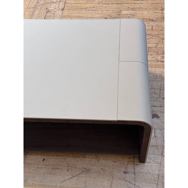 Joseph Jeup the Blaire Ultra Luxe Leather Wrapped Cocktail Table | Chairish