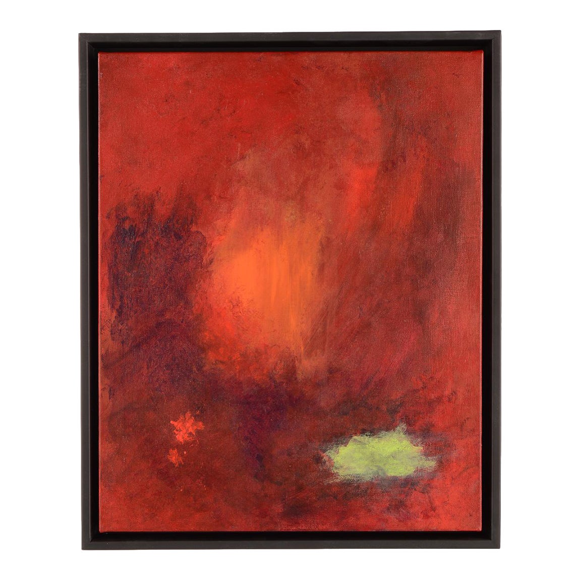 Firelight Mixed Media Abstract Painting by Stephen Hansrote, Framed ...