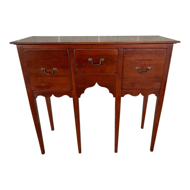 Knob Creek Shaker Style 3 Drawer Cherry 47" Sideboard | Chairish