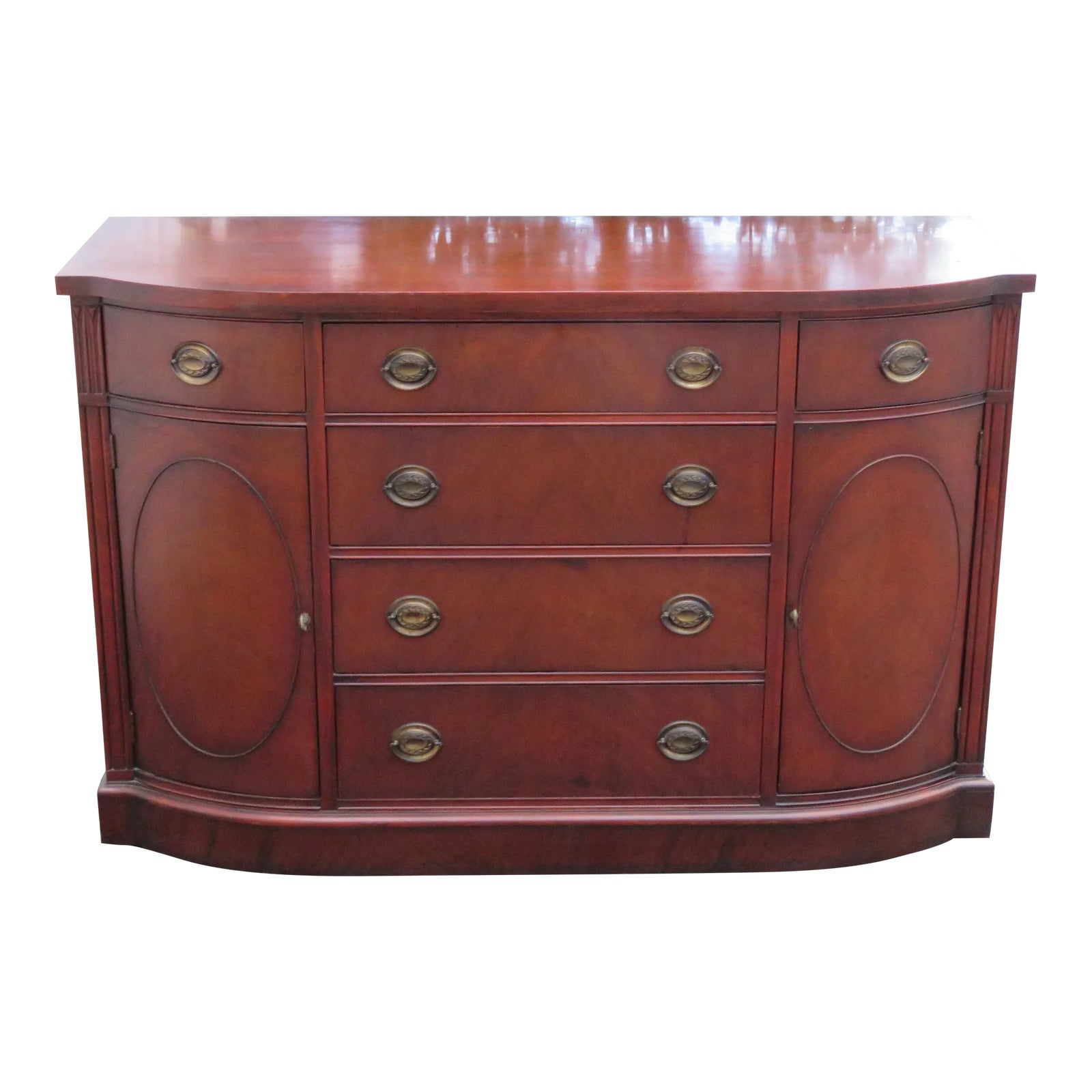 Drexel Mahogany Server Sideboard Credenza Bathroom Vanity | Chairish