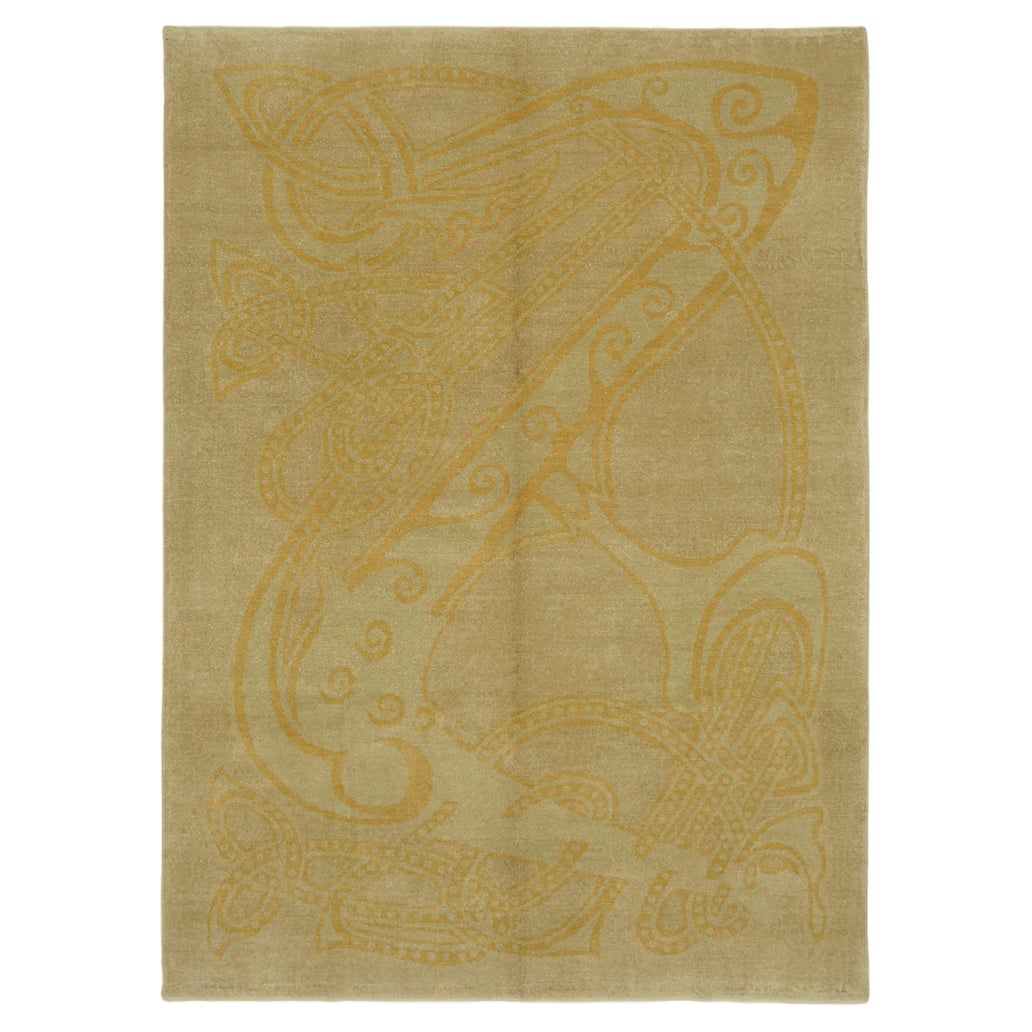 Beige Oushhak Rug, 2000s | Chairish