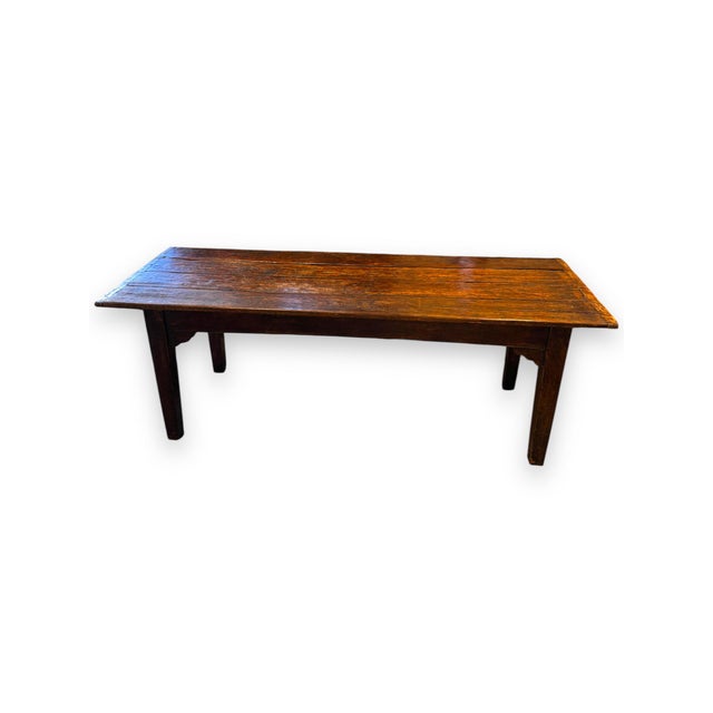 Antique Rustic Wood Dining Table | Chairish
