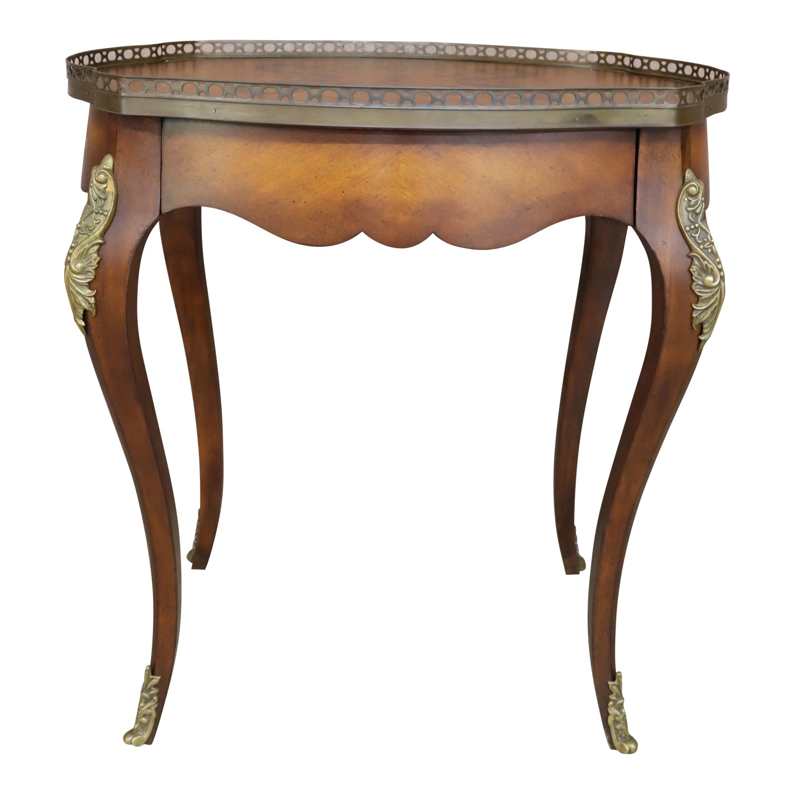 John Richard- European Crossroads French Ormolu Mount Side Table | Chairish