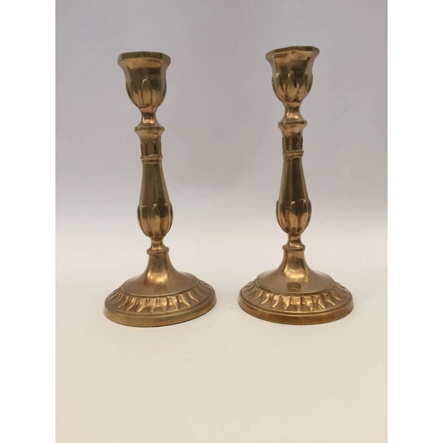 Pair of Antique Victorian Candlesticks - a Pair | Chairish
