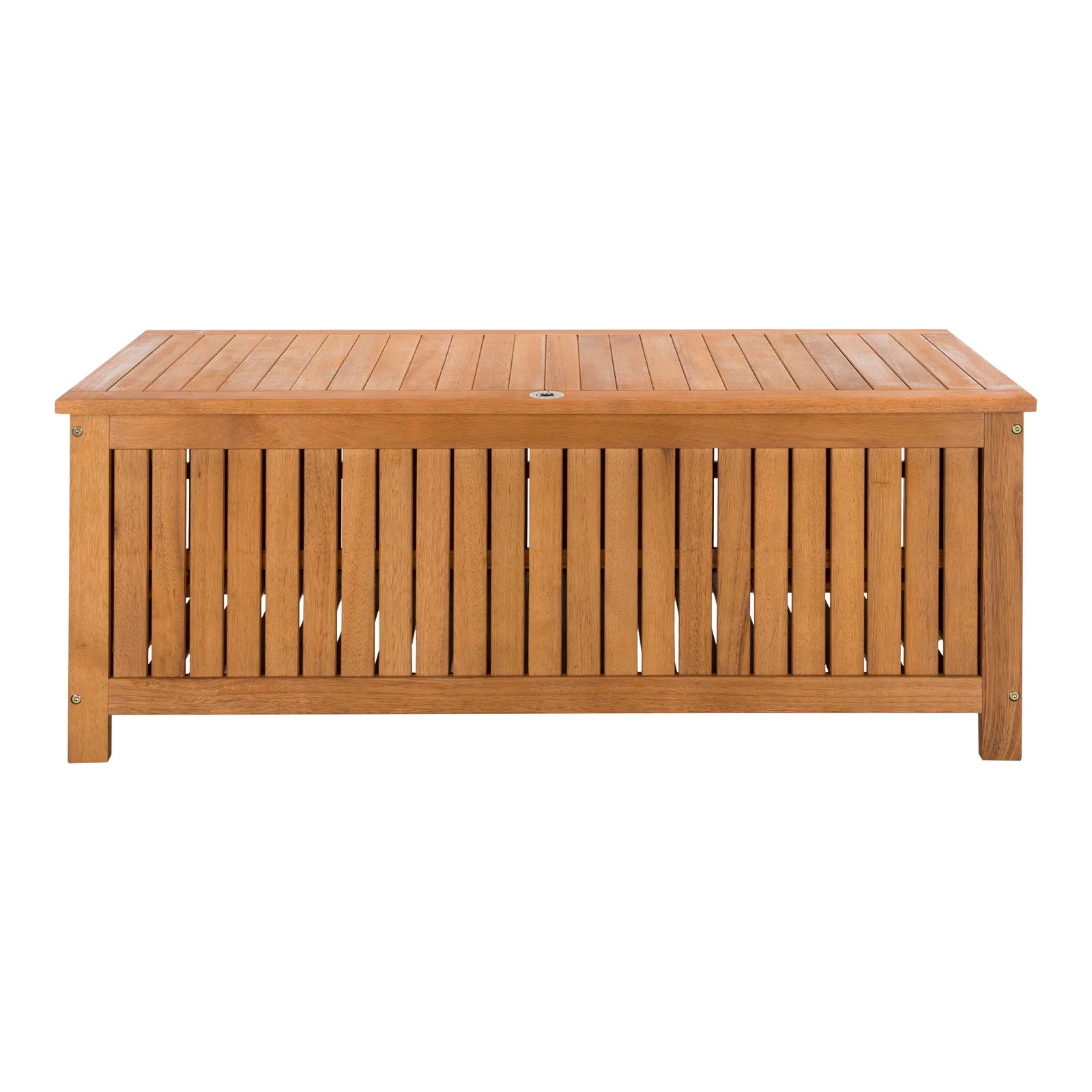 Wood Paneled 47.63-Inch L Cushion Box in Natural | Chairish