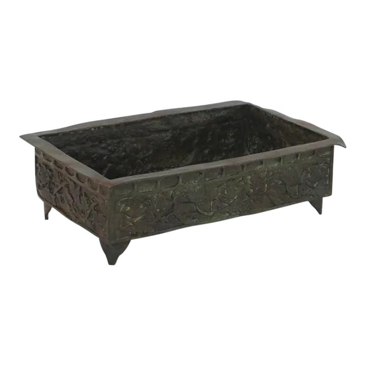 Late 20th Century Bonsai Iron Planter | Chairish