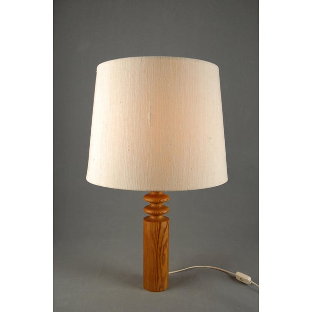 Pine Table Lamp by Uno Kristiansson for Luxus, 1970s | Chairish