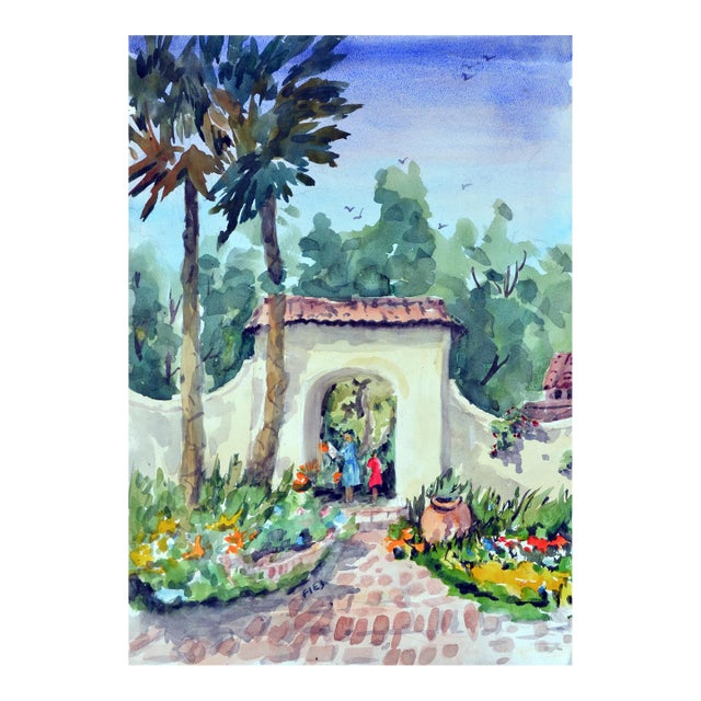 The Mission Entrance by Gladys Louise Bowman Fies | Chairish