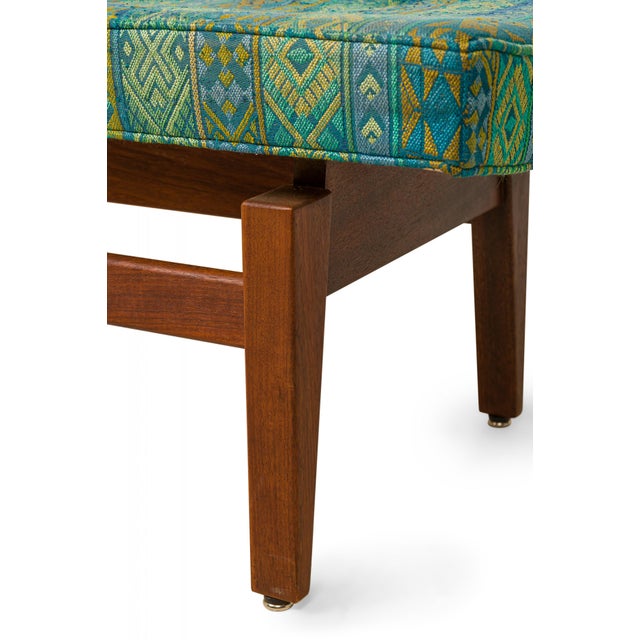 Jens Risom Danish Mid-Century Blue and Green Southwestern Pattern ...