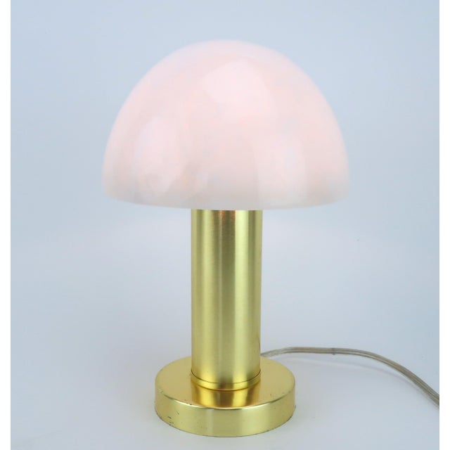 Currey & Company La Gravite Mini Alabaster Art Deco Style Lamp | Chairish