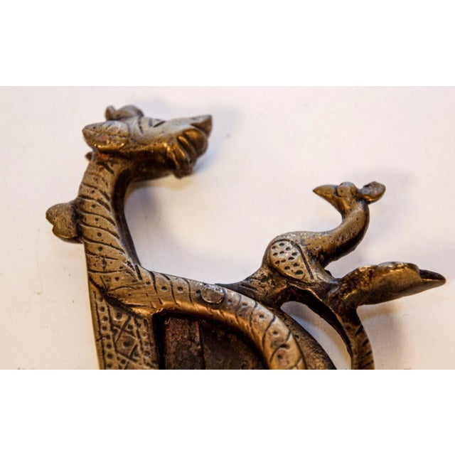 Antique Brass Betel Nut Cutters With Dragon Motif From India Areca Nut ...