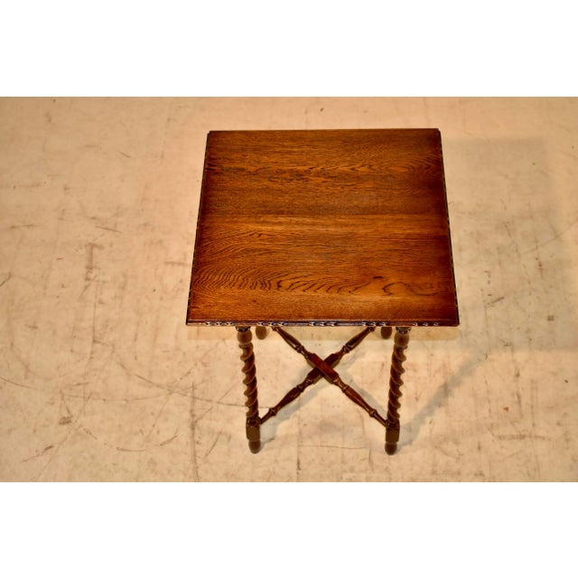 Circa 1900 English Oak Side Table | Chairish