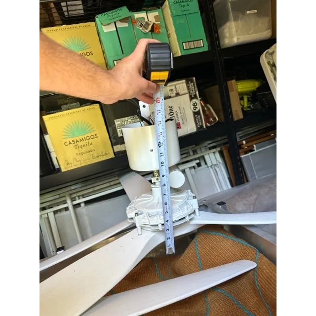 Contemporary Boffi Air St White Ceiling Fan by Giulio Gianturco | Chairish