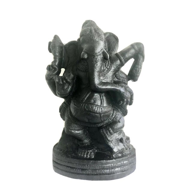 Early 20th Century Ganesh Statue in Granite Stone Hand Carved South ...