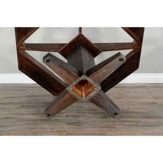 Round Dining Table Convertible Poker Game Table | Chairish