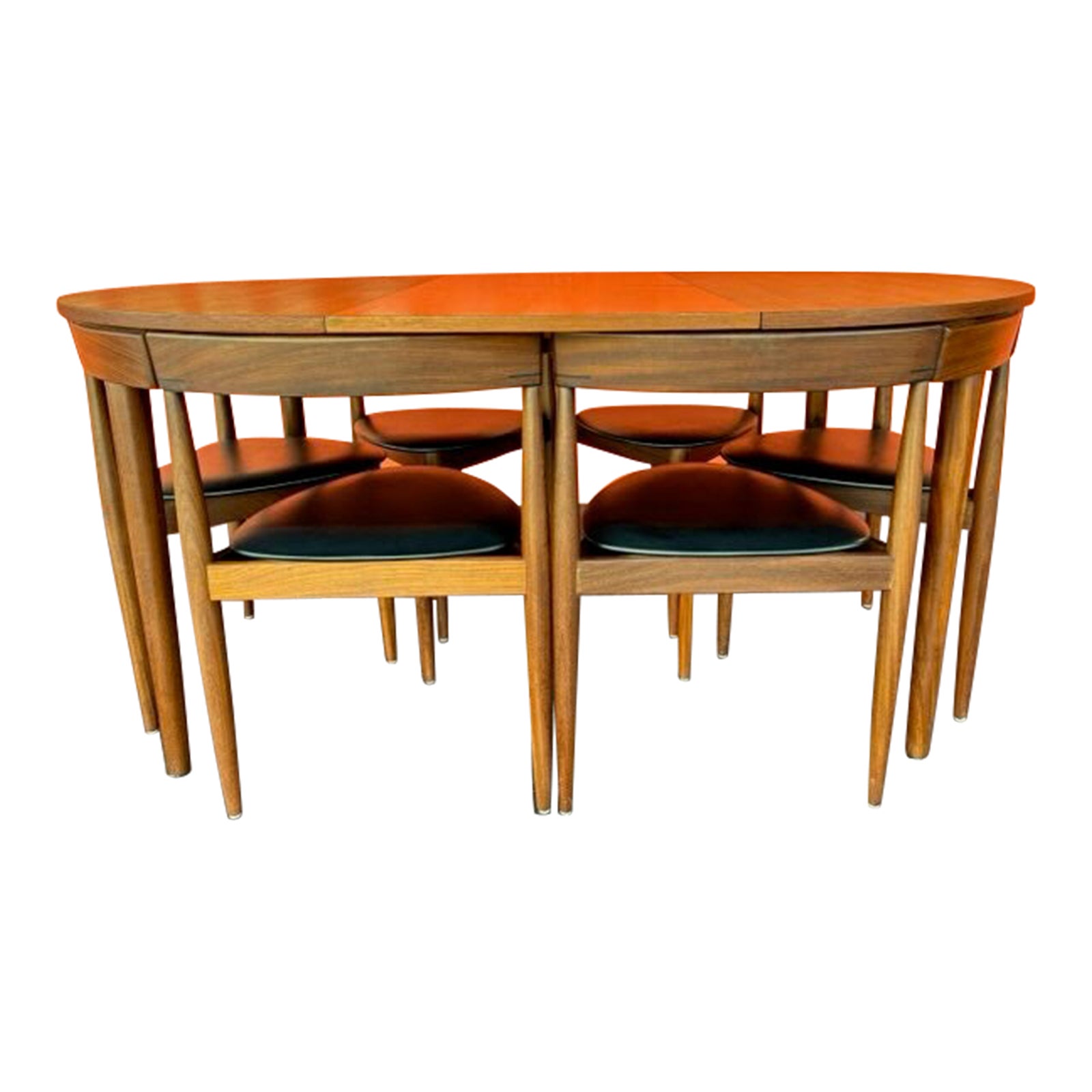 Refinished Hans Olsen for Frem Rojle Dining Set | Chairish