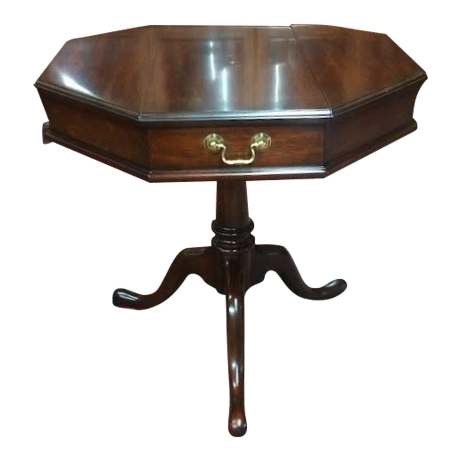 Vintage Accent Table, Henkel Harris Furniture, Mahogany Table ...