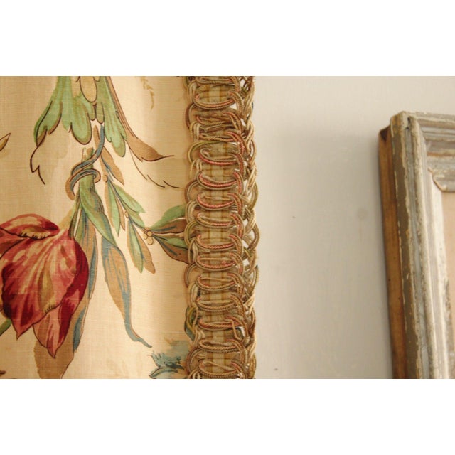 Curtain Antique French Floral Rococo Design W/ Tieback Chateau Tall ...