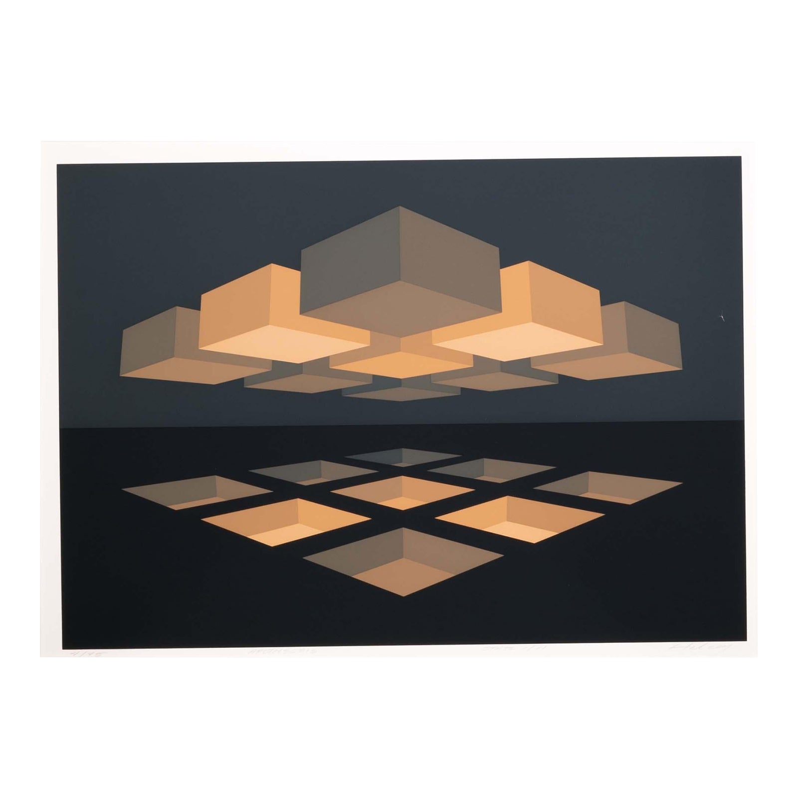 Brian Halsey Apothosis Serigraph 4/75 State 1/11 Signed Unframed | Chairish