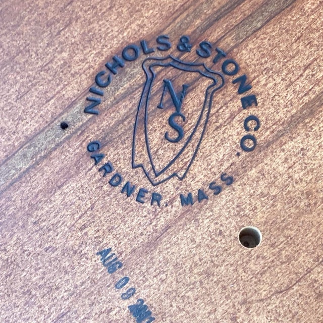 Nichols & Stone Wrought Iron Solid Wood Top Center Table | Chairish