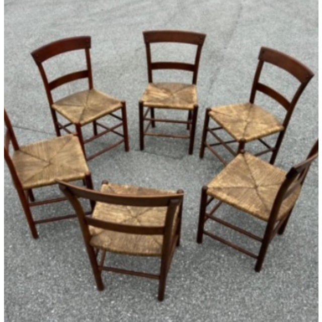 1950s Rustic French Mid-Century Modern Dining Chairs, Style of ...