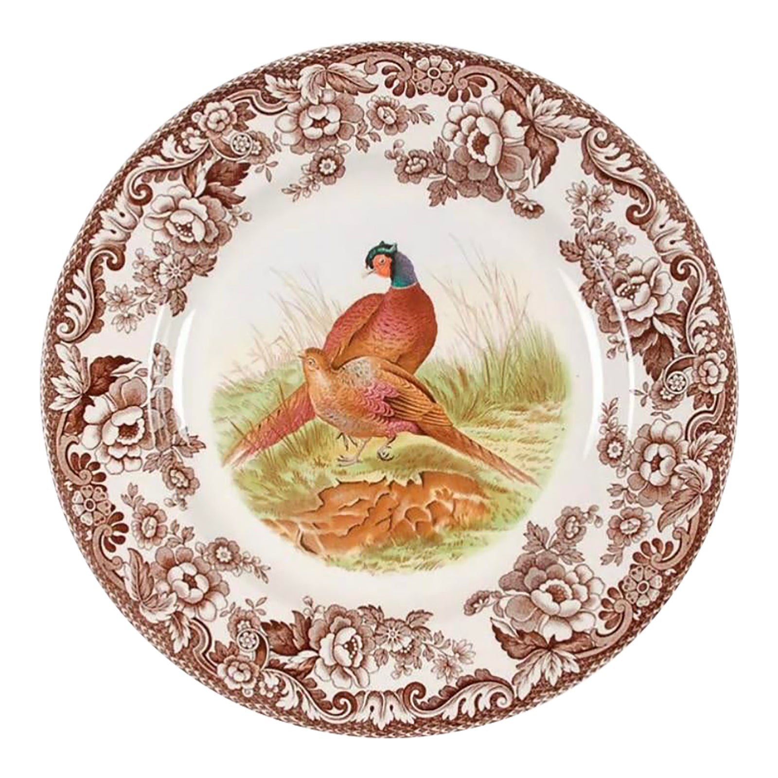 Spode Woodland Pheasant Dinner Plate | Chairish