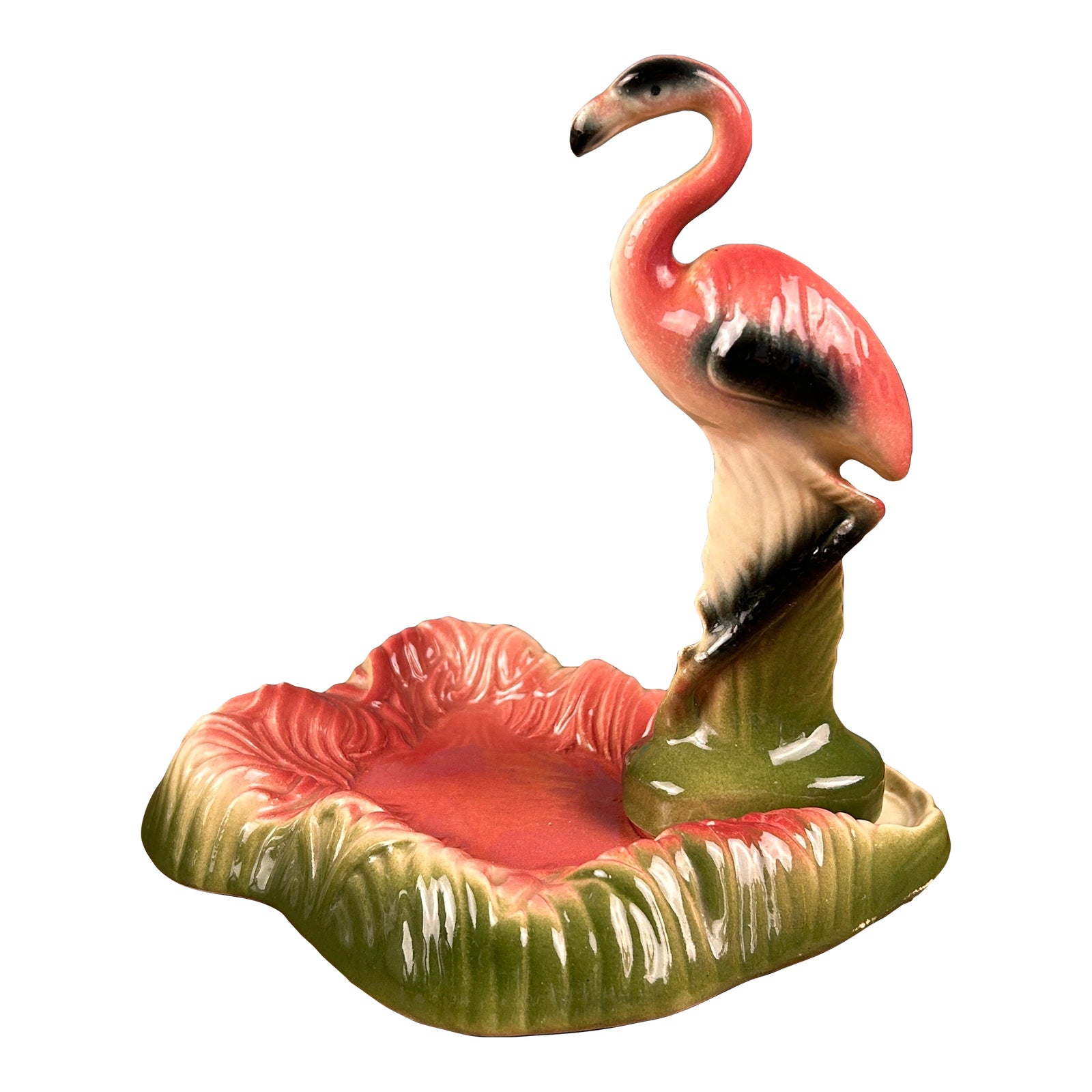Mid-Century Modern Pink Flamingo Dish – Maddux of California Ceramic ...