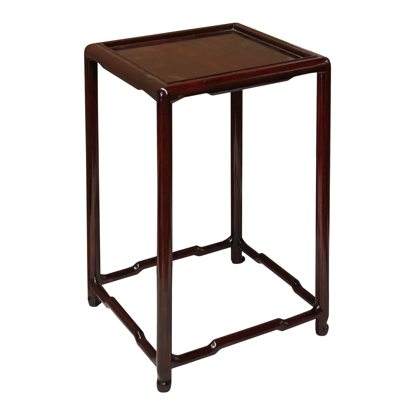 3.25" Reddish Brown Square Slim Legs Tall Wood Display Stand Easel ...