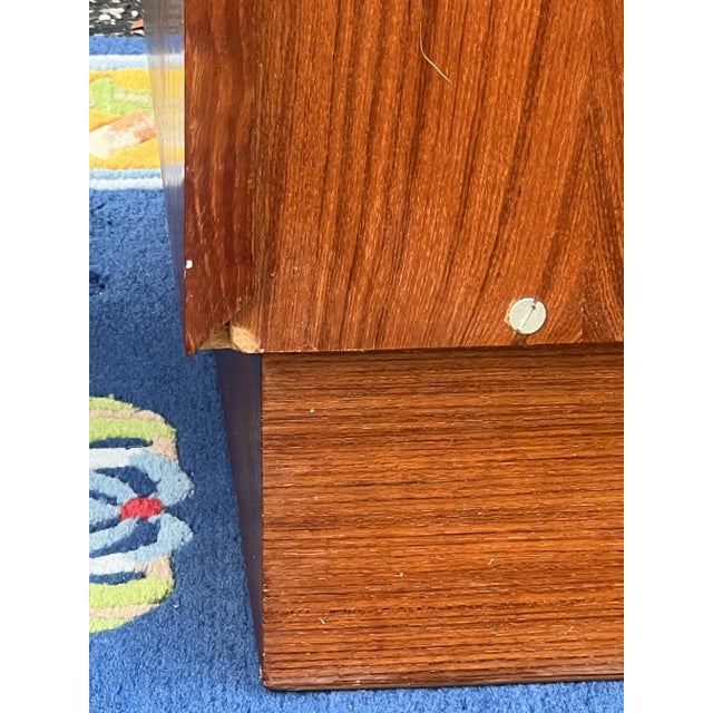 1960s Mid Century Danish Modern Teak Cube Nightstands by Danflex ...