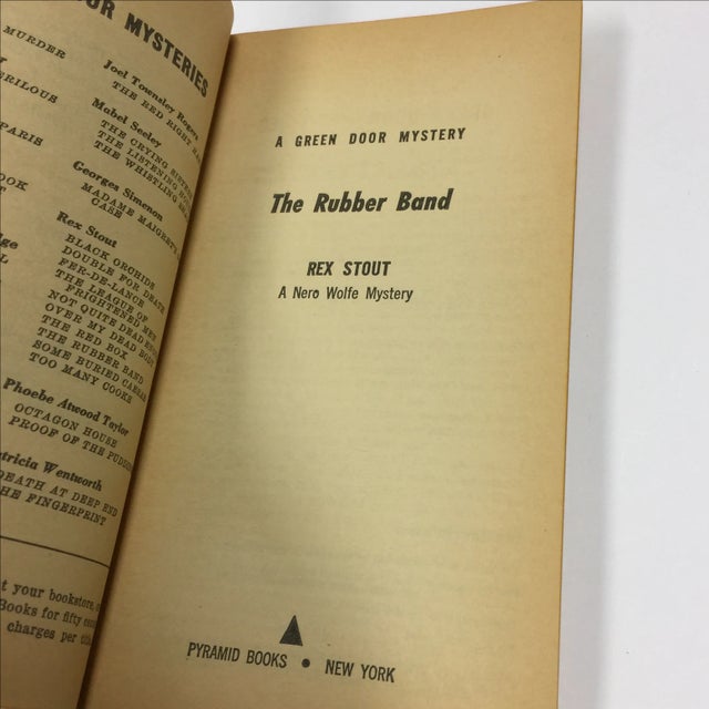 Vintage 1964 Books by Rex Stout - A Pair | Chairish