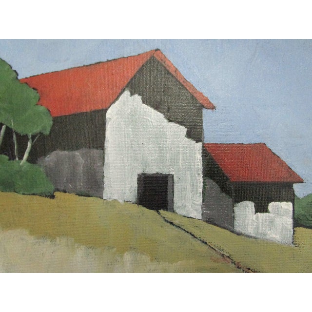 Sonora White Barn Art Lynne French California Landscape Oil Painting ...