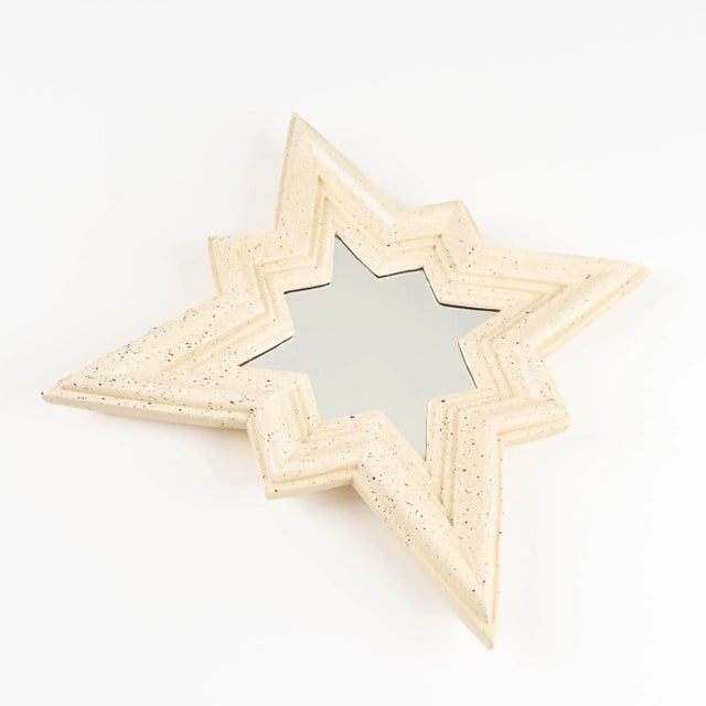 Vintage Plaster Star Wall Mirror | Chairish