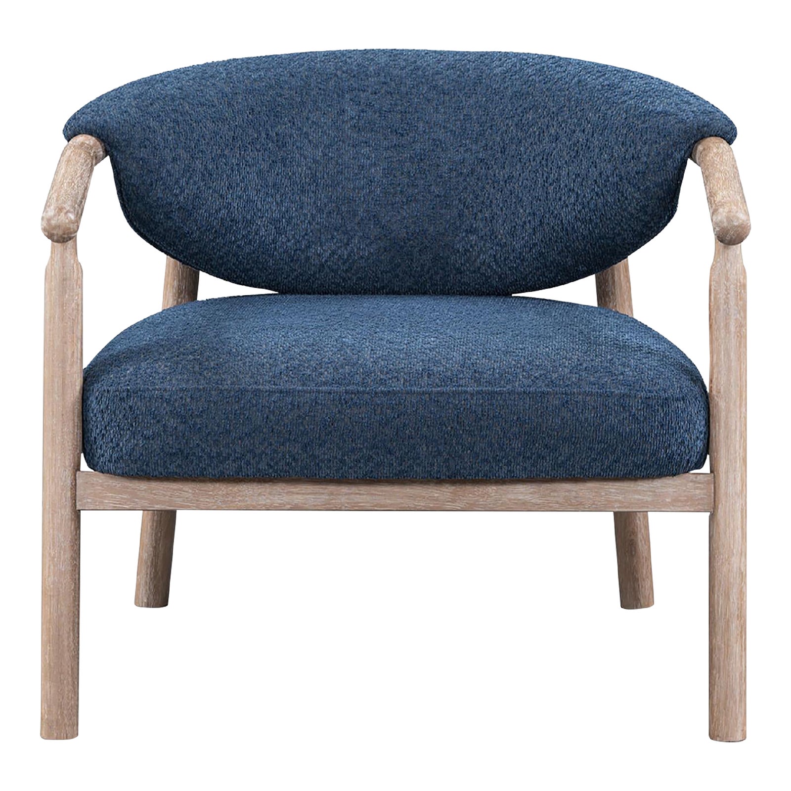 Gina Blue Accent Chair | Chairish
