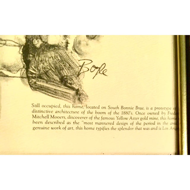 Set of 3 Framed Turn of the Century Historical Drawings Los Angeles ...