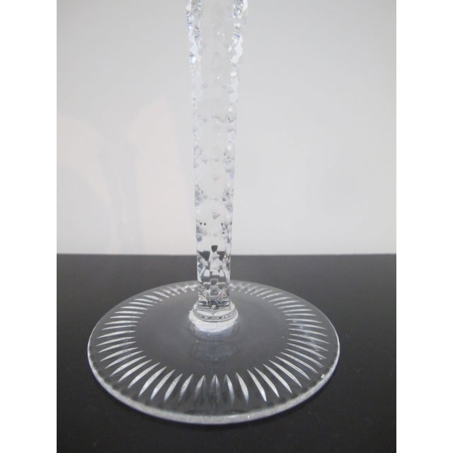 Beyer Sapphire Blue Cut Crystal Grape Design Bohemian 8.25" Hock Wine ...