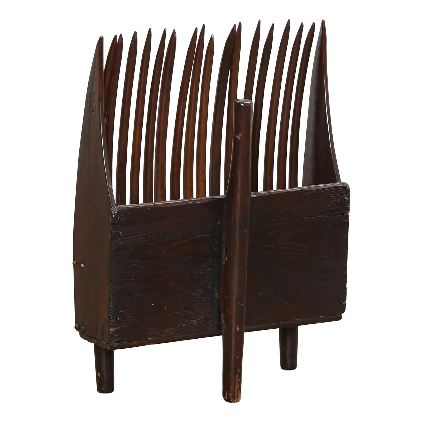 18th Century American Walnut Cranberry Rake Transposed to a Canterbury ...