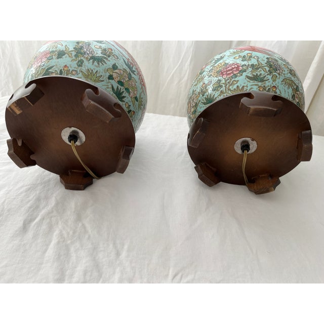 Vintage Chapman Porcelain Ginger Jar Lamps, a Pair | Chairish