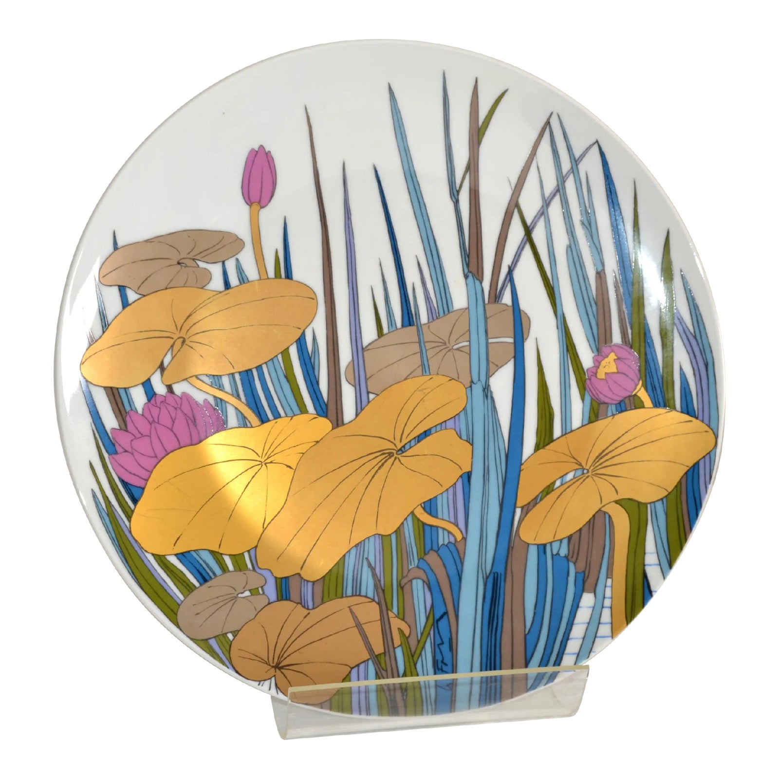 1970s Original Rosenthal Porcelain Flower Plate Studio-Linie Germany by ...