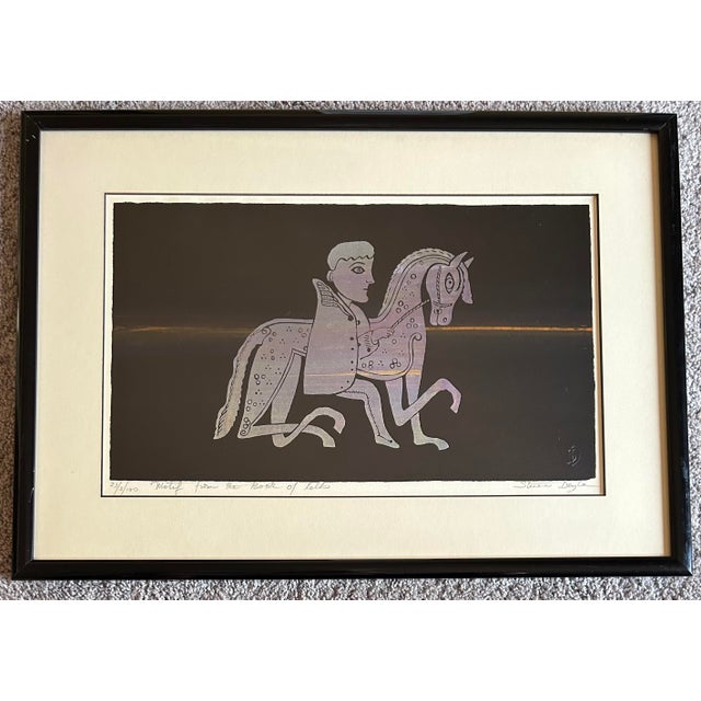 Original Serigraph of a Man & Horse ‘Motif From the Book of Kelts’ by Steven Doyle | Chairish