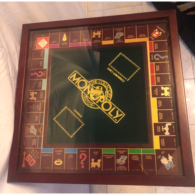 Wooden Monopoly Game Board and Table Collectors Edition | Chairish