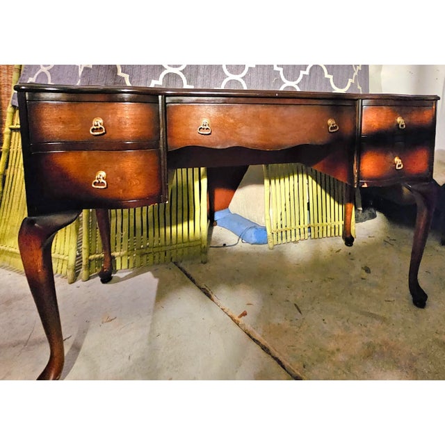 1990s Bombay Dressing Table and Writing Desk | Chairish